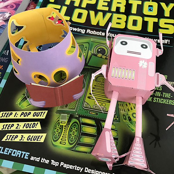 Assemble a Squad of Robot Friends with Papertoy Glowbots - YAYOMG!