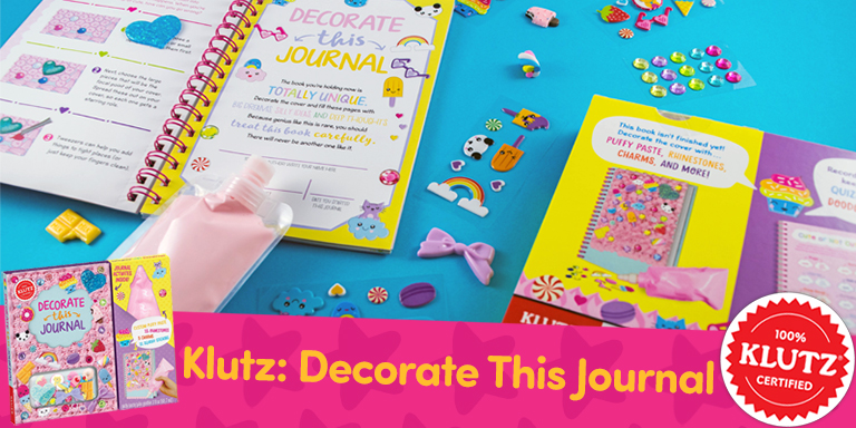 Customize the Cutest Journal Ever with Decorate This Journal from Klutz ...