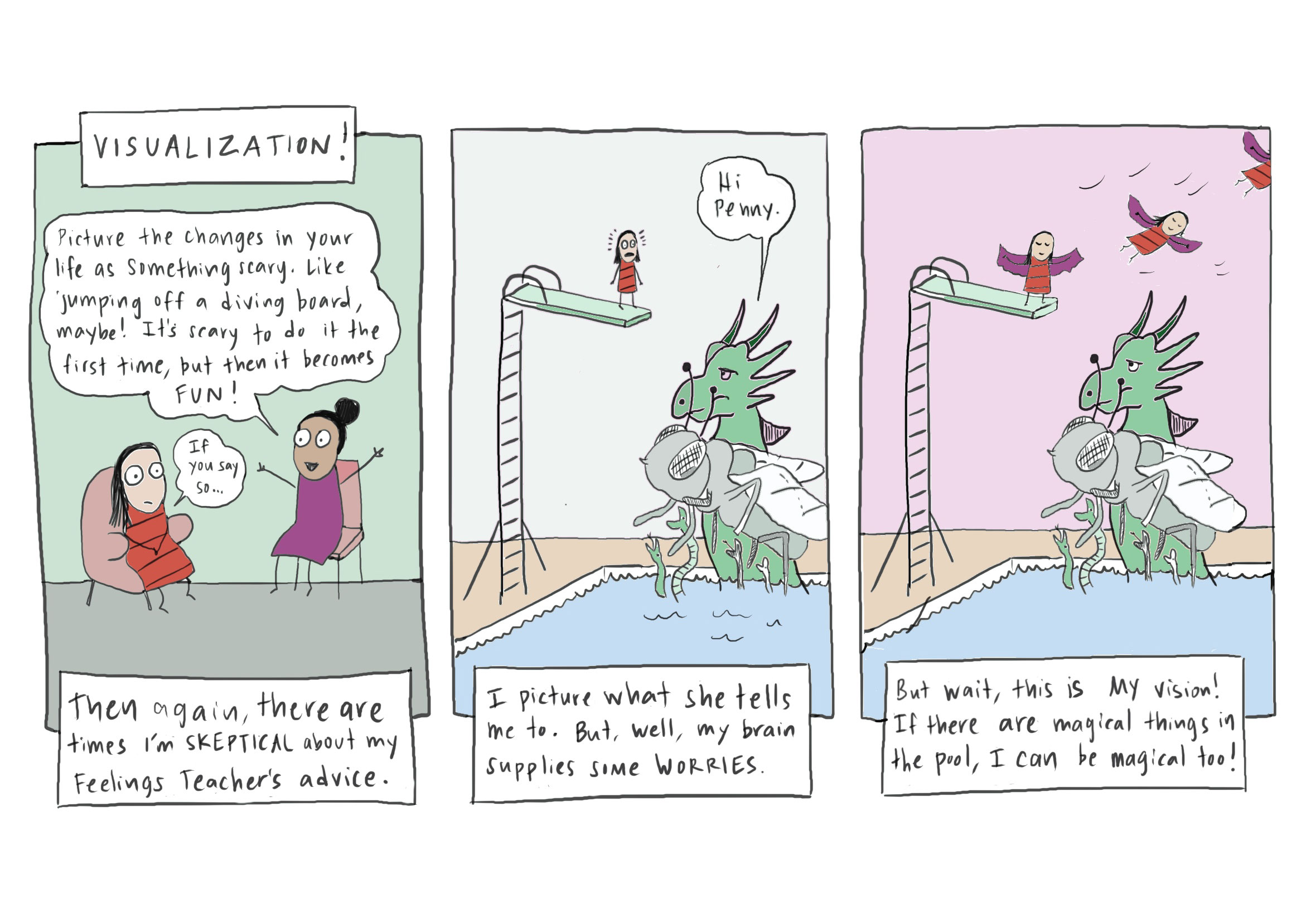 Penny Draws Her Tips for Staying Chill in This EXCLUSIVE Penny Draws a ...